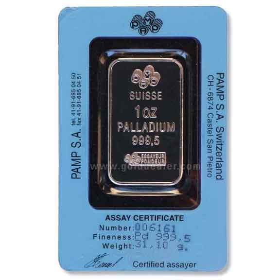 Palladium Bullion Coins and Bars: Best Prices & Free Shipping