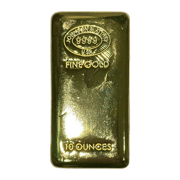 JM Gold Bar 10 oz: Best Pricing & Free Shipping at GoldDealer